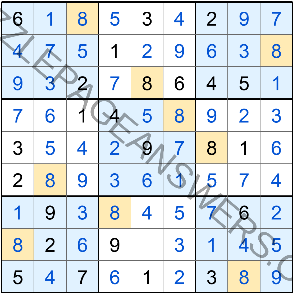 Puzzle Page Sudoku June 20 2019 Answers - Puzzle Page Answers