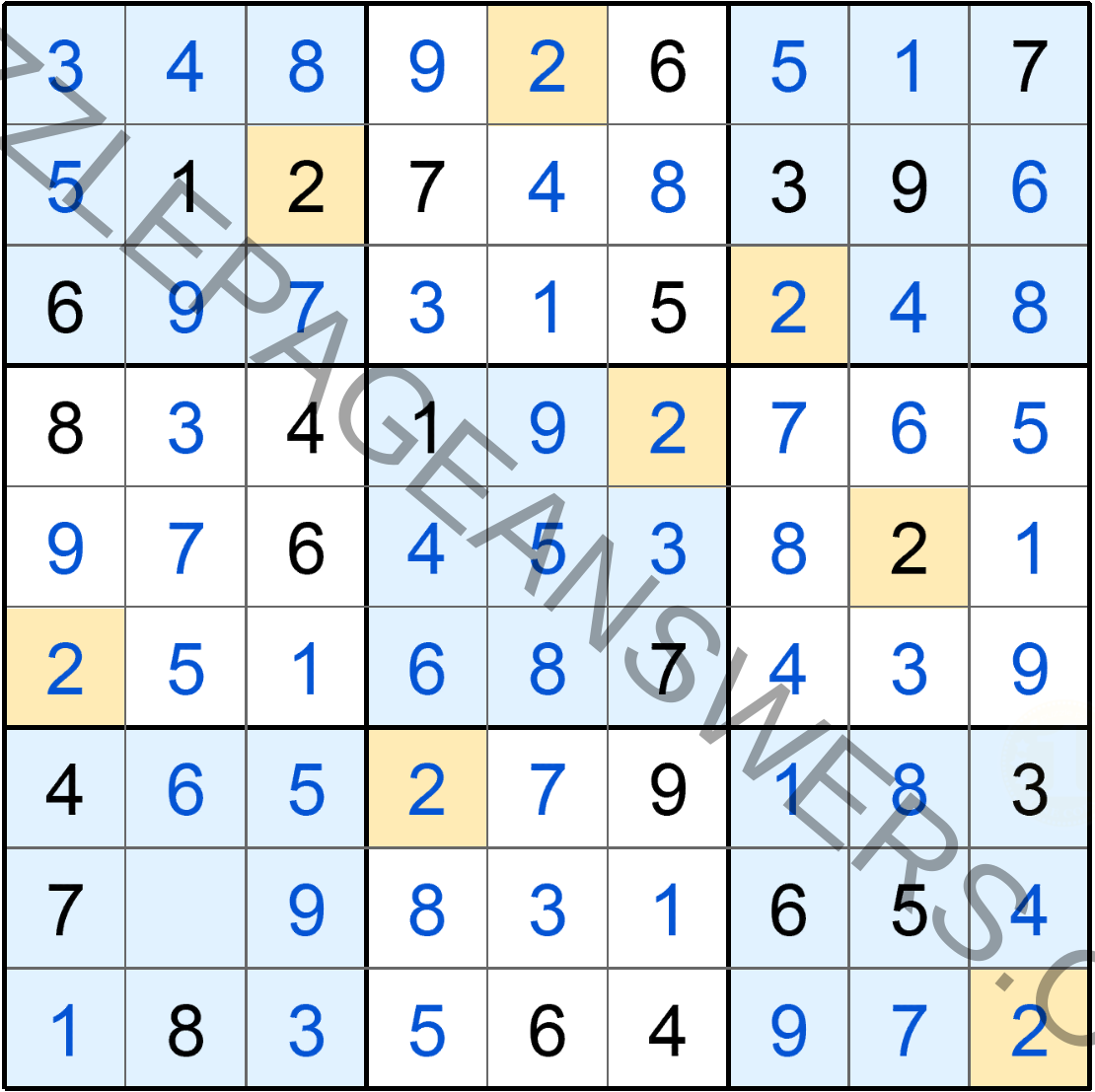 Puzzle Page Sudoku December 15 2019 Answers - Puzzle Page Answers