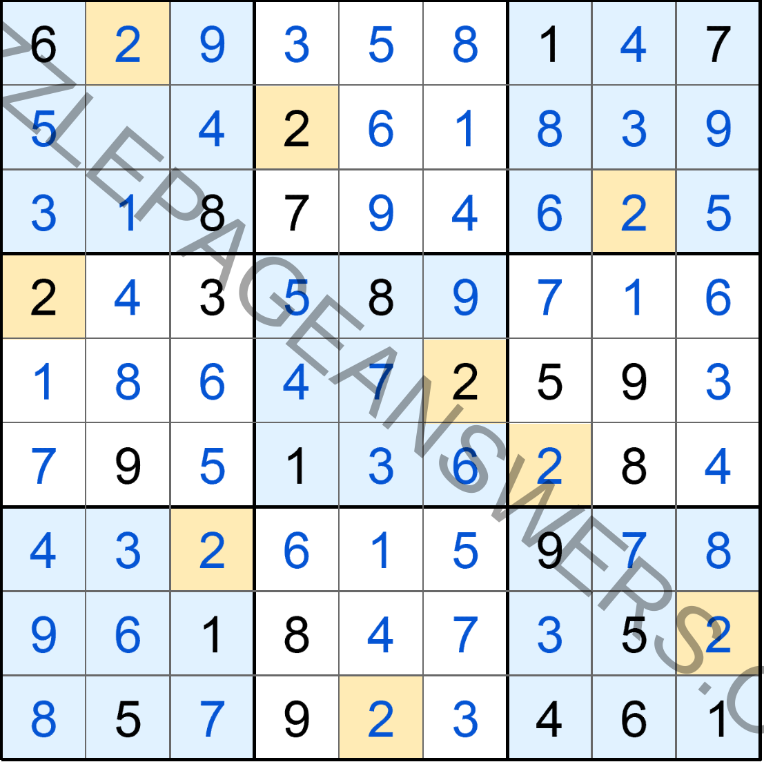 Puzzle Page Sudoku June 14 2020 Answers - Puzzle Page Answers