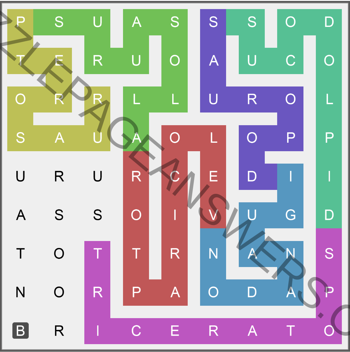 Puzzle Page Words Snake August 5 2020 Answers - Puzzle Page Answers