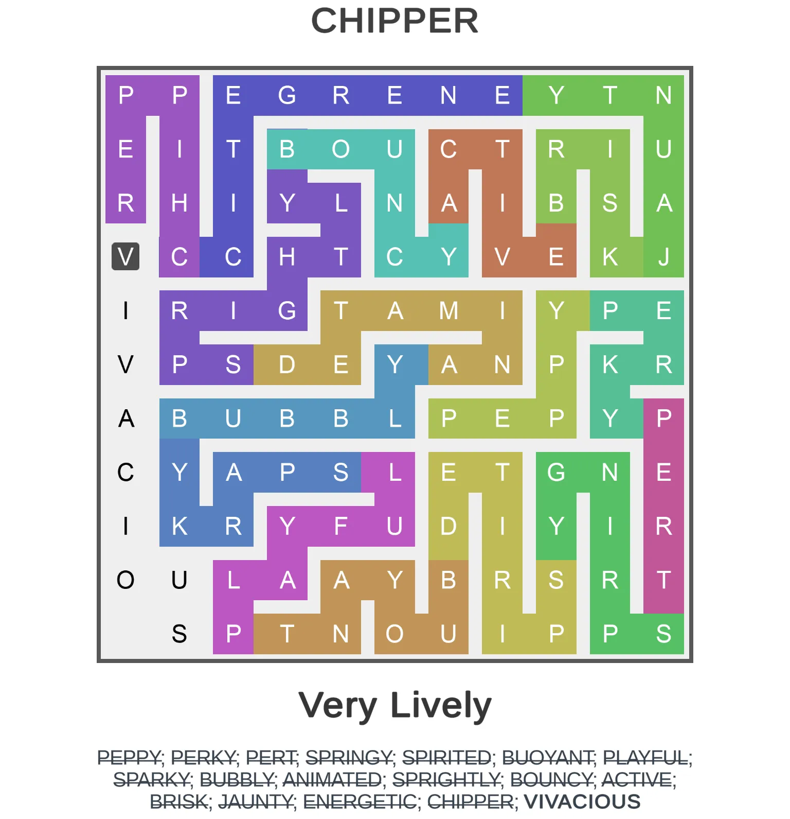 Puzzle Page Word Snake February 15 2025 Answers - Puzzle Page Answers